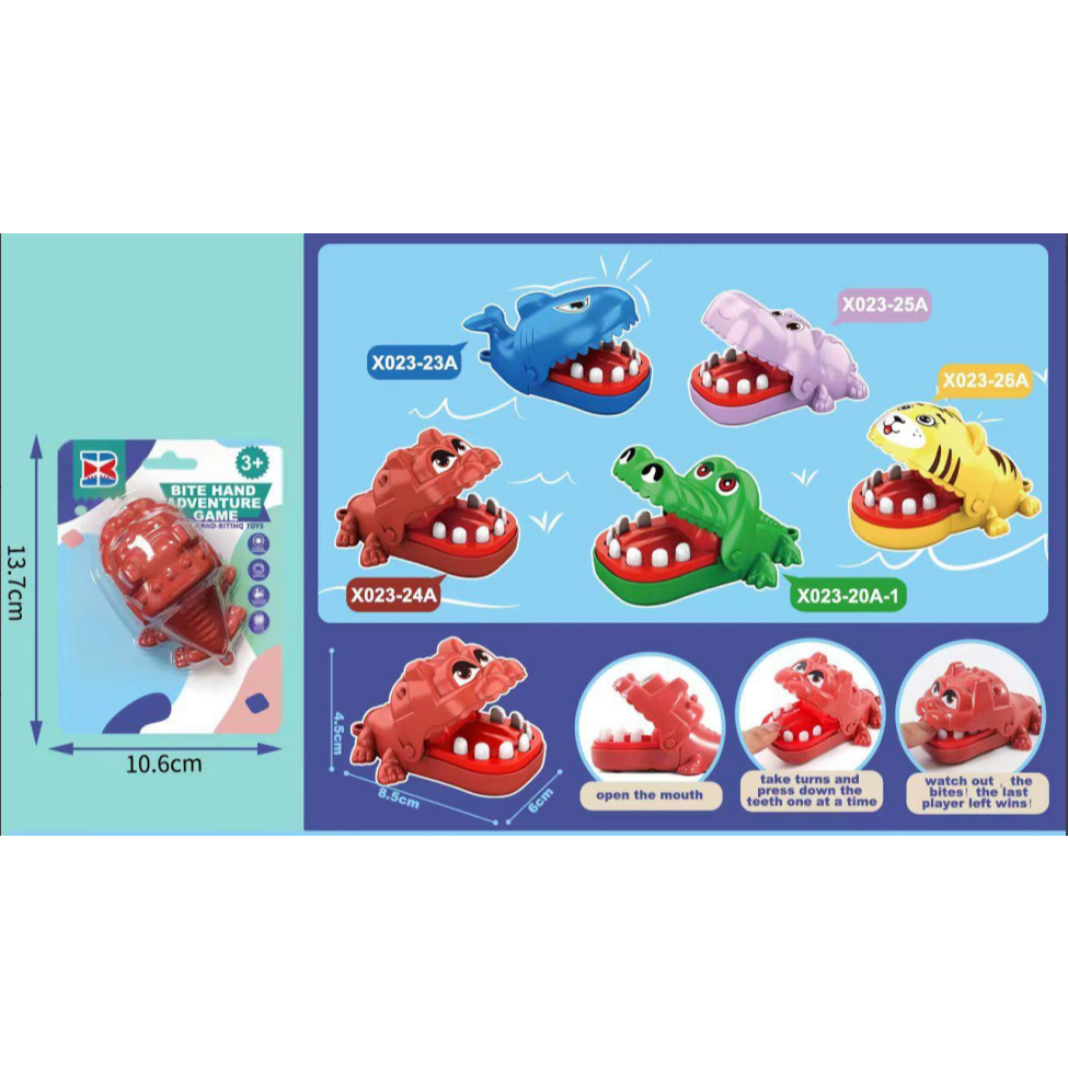 Children's hand biting toys mini finger biting crocodile biting small ...