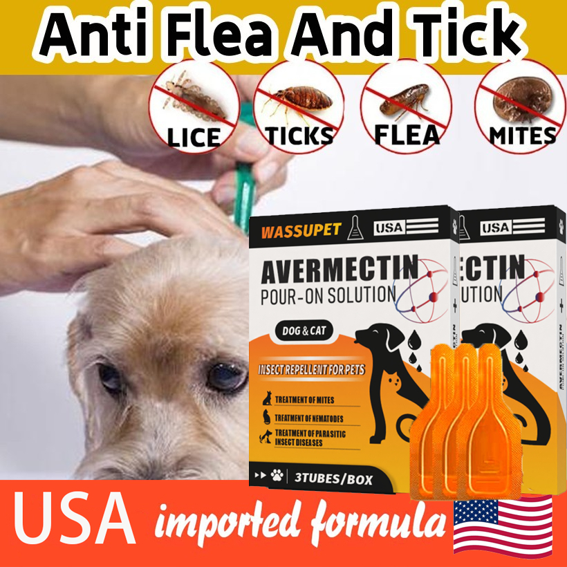 WASSUPET Tick and Flea for Dog Anti Tick Garapata Flea Pulgas & Lice ...