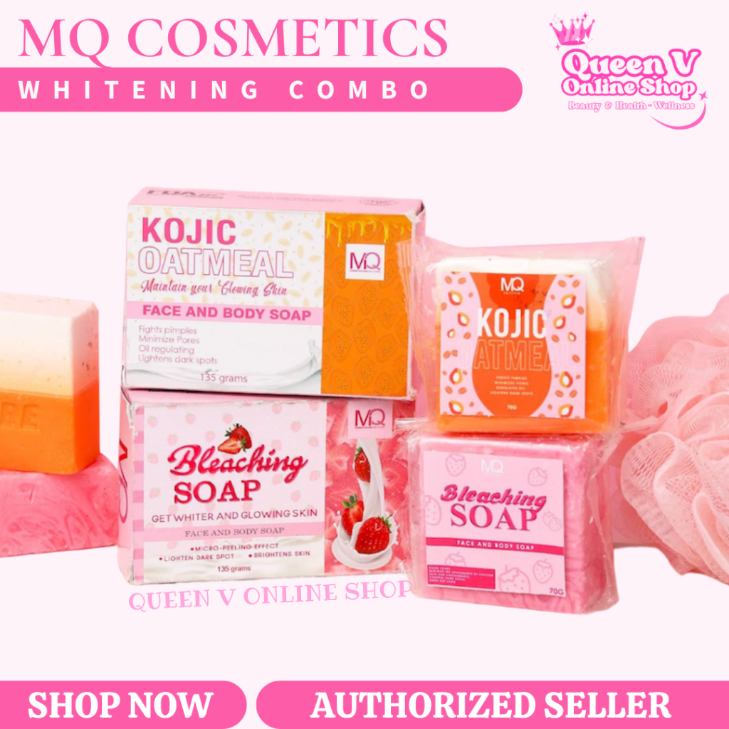 MQ Cosmetics Bleaching Soap & Kojic Oatmeal Soap - Best Combo | Shopee ...