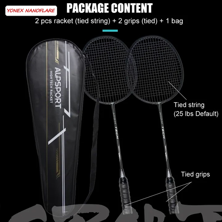YONEX NANOFLARE 1000Z Badminton Racket Full Carbon Ultra Light Single Racket NF1000Z Speedy ...