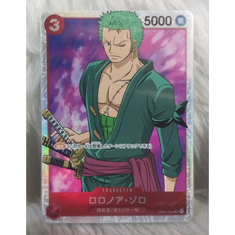 One Piece Card Game - Roronoa Zoro (OP01-025) | Shopee Philippines