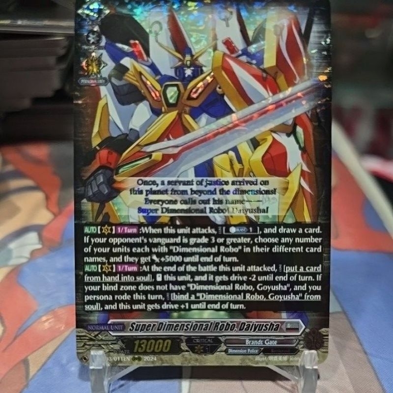 SUPER DIMENSIONAL ROBO, DAIYUSHA RRR DZBT03 CARDFIGHT VANGUARD ENGLISH | Shopee Philippines