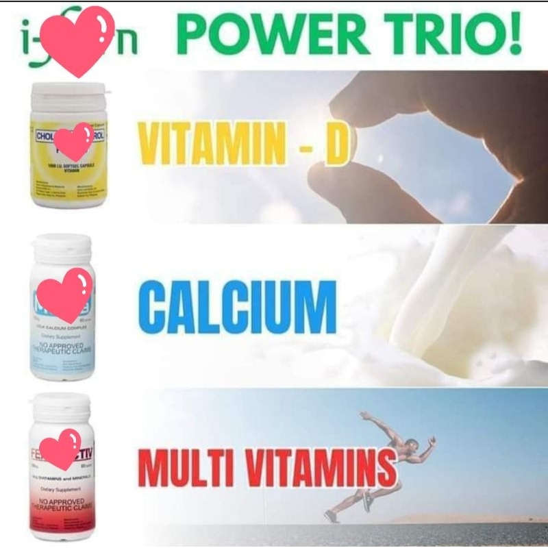 Authentic Power Trio - VitaminD&Calcium&Multivitamins | Shopee Philippines
