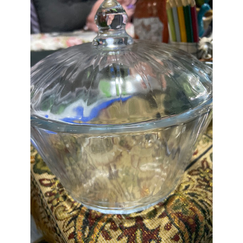Clear glass food keeper with cover from Japan | Shopee Philippines