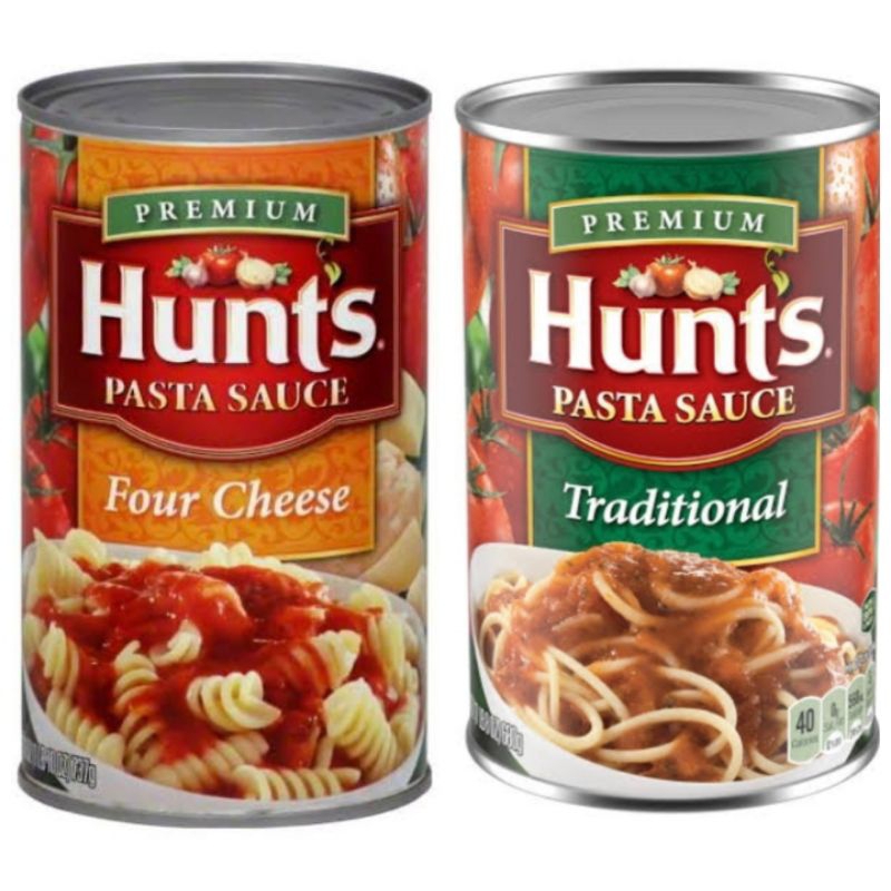 HUNTS PASTA SAUCE FOUR CHEESE & TRADITIONAL 24OZ | Shopee Philippines
