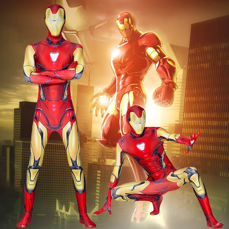 Iron Man Costume Adult Kids Endgame Superhero Costume Iron Man Cosplay ...