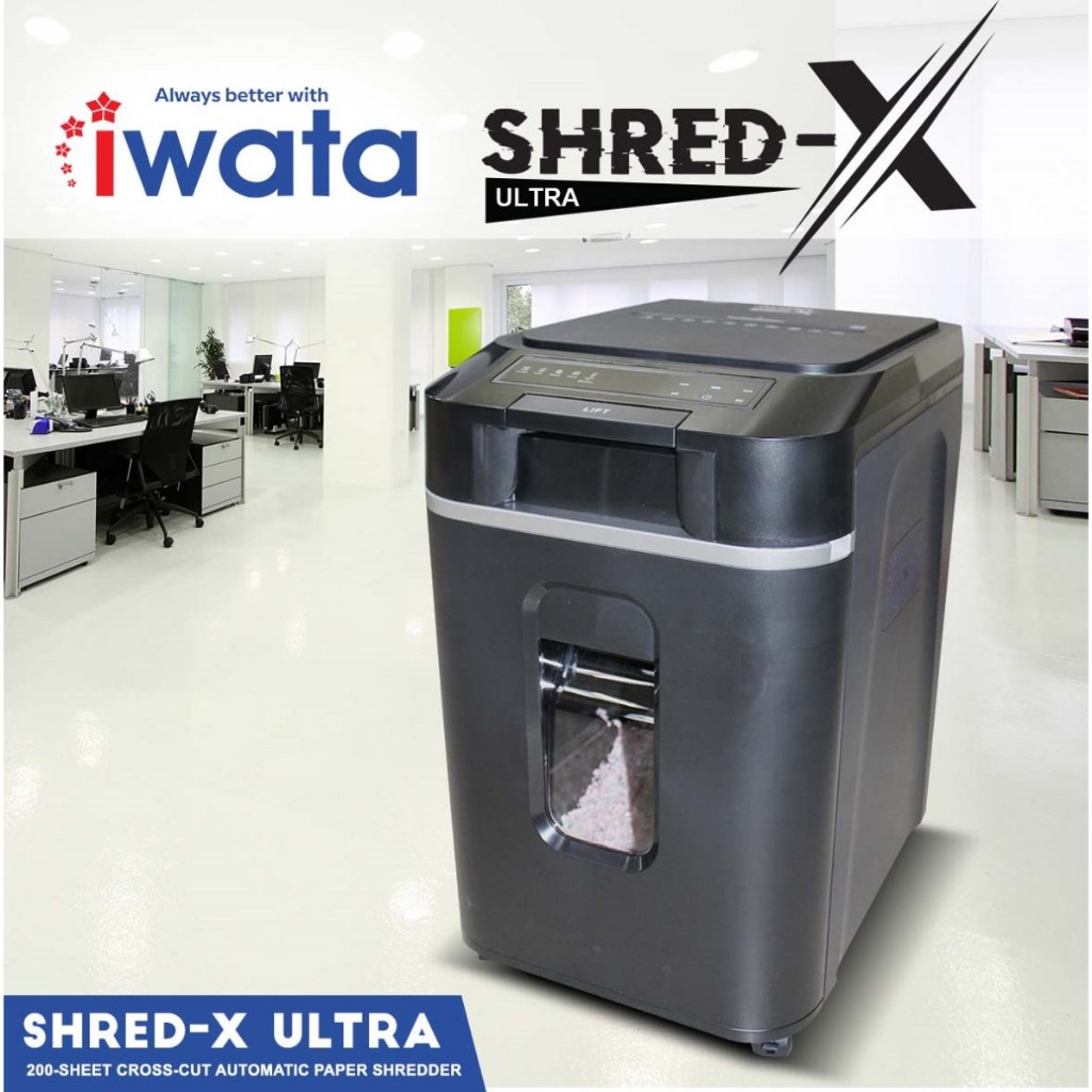 Iwata Shred-X Ultra Cross-Cut Automatic Paper Shredder | Shopee Philippines