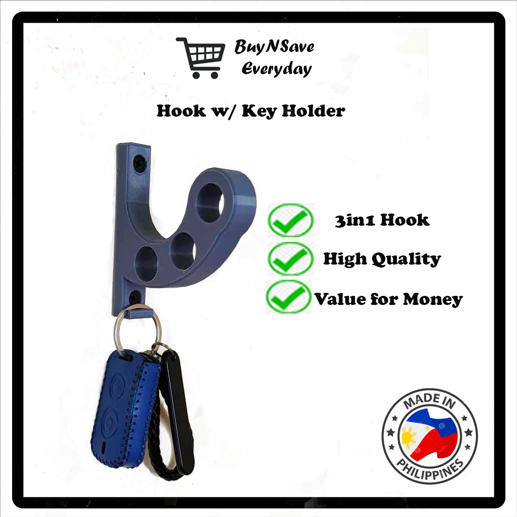 Helmet Hook Multifunctional coat Hook ABS hanger Wall Mount Rack Multi ...