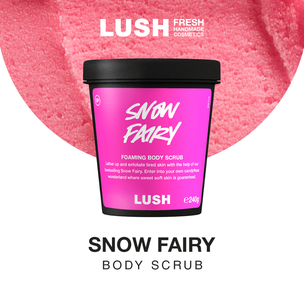 LUSH Snow Fairy Foaming Body Scrub 240g (Exfoliating)(Moisturizing ...
