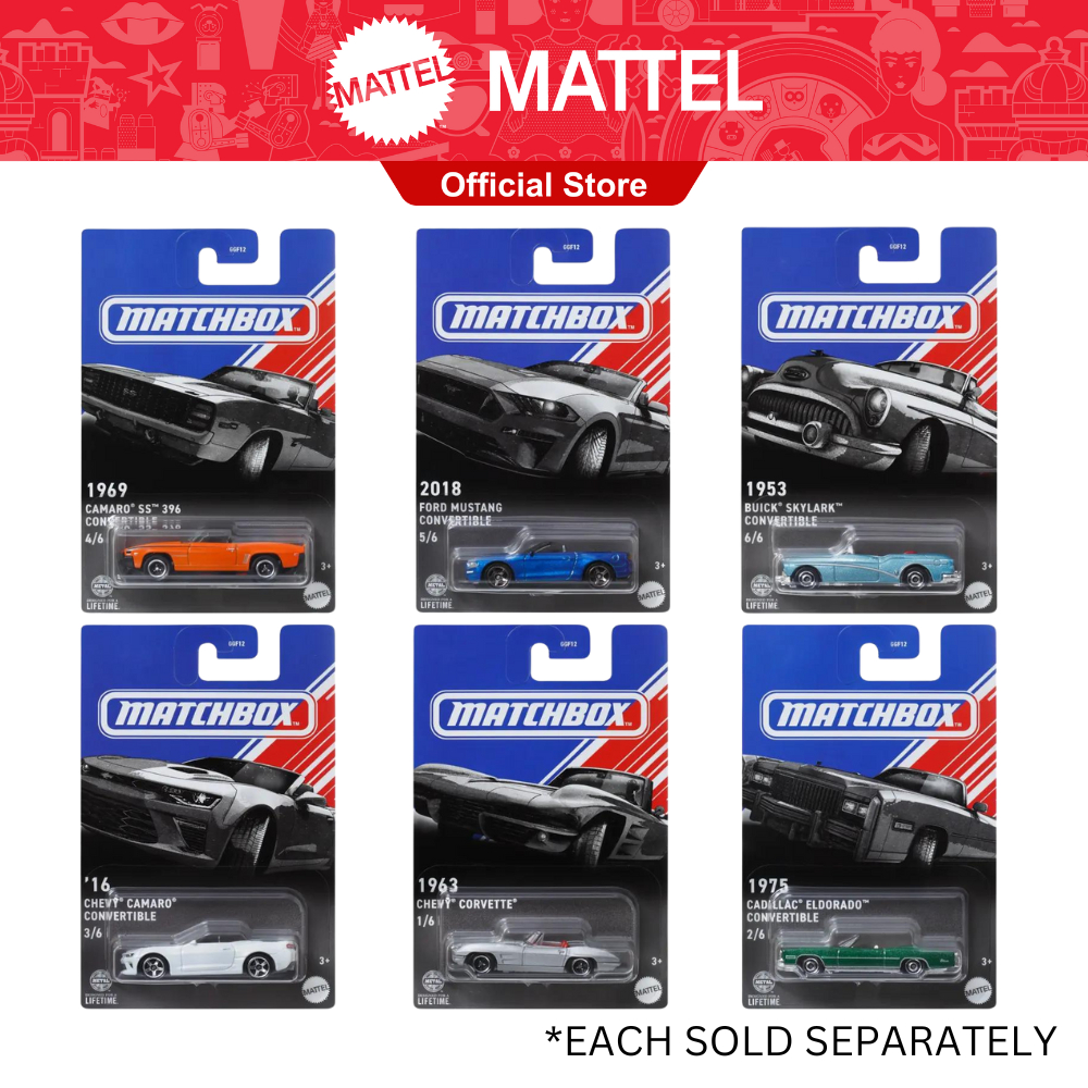 Matchbox Themed American Convertible Collectible Diecast Vehicle 1:64 ...
