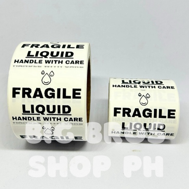 Fragile Liquid Thermal Sticker v2 50 pcs | 100pcs | 400pcs | Shopee ...