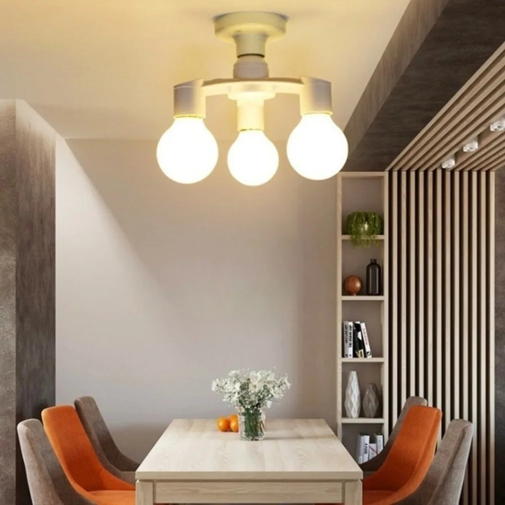 3 in 1 E27 to 3E27 Socket Base Splitter Energy Saver LED Light Bulb ...