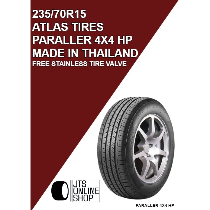 ATLAS TIRES PARALLER 4X4 HP MADE IN THAILAND FREE STAINLESS TIRE VALVE | Shopee Philippines