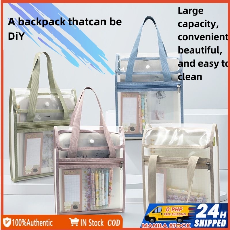 A4 Transparent Portable Folder Multi-layer Large Capacity Storage Organ ...