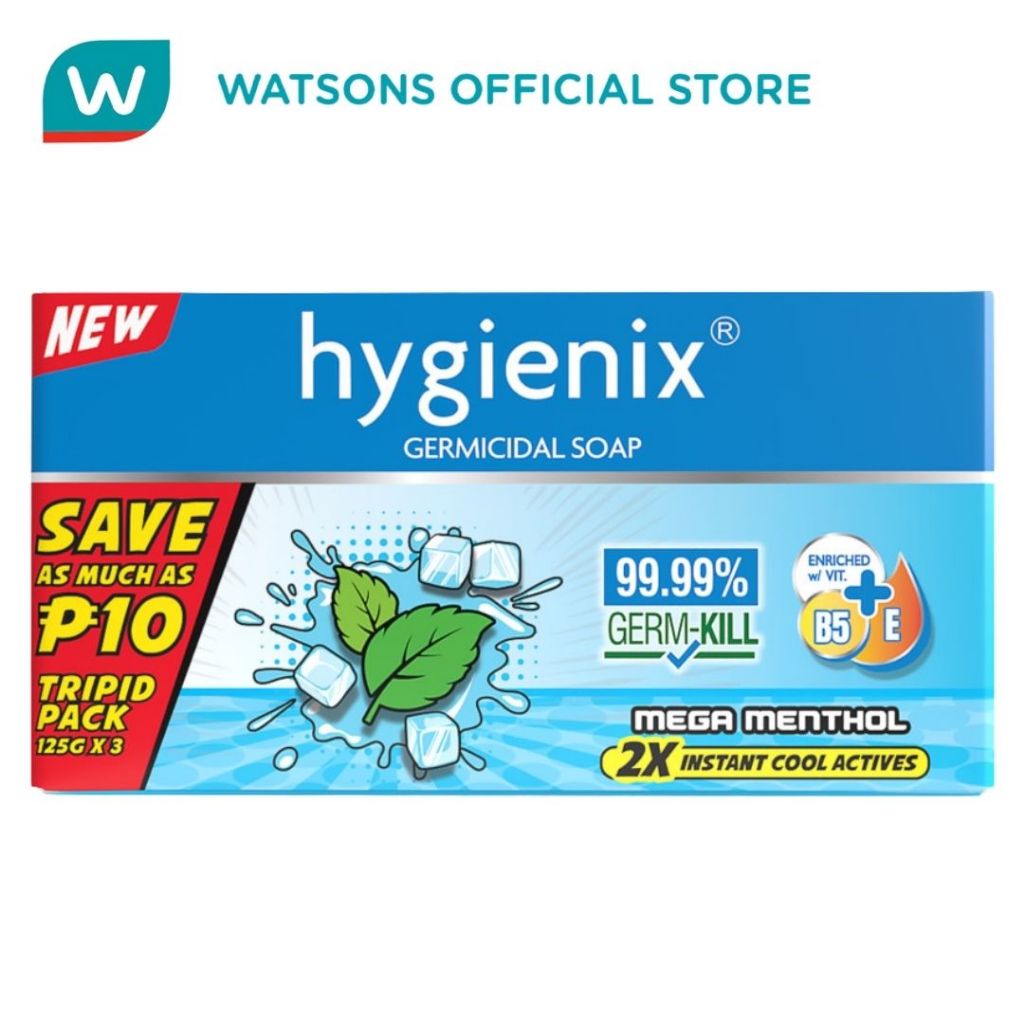 HYGIENIX Hygienix Germkill Mega Menthol Soap 125G Tripid | Shopee ...