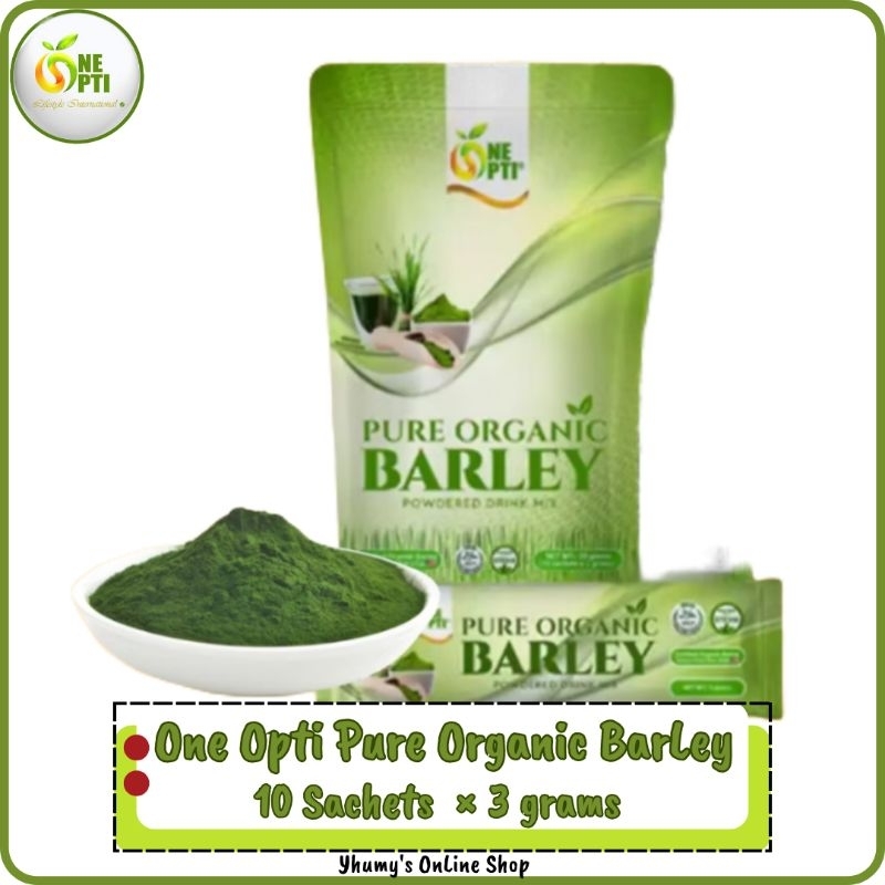 One Opti Pure Organic BarLey Grass | Powdered Drink Mix| Food ...