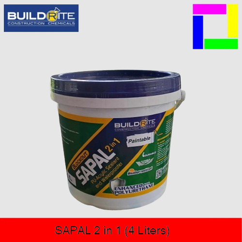 Buildrite SAPAL 2 in 1 (4 Liters) PU-Acrylic Sealant and Waterproofer ...