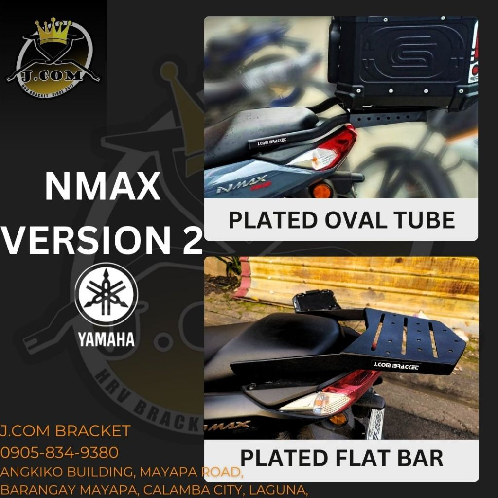 Yamaha NMAX V2 Original J.COM Heavy Duty Topbox Bracket | Shopee ...