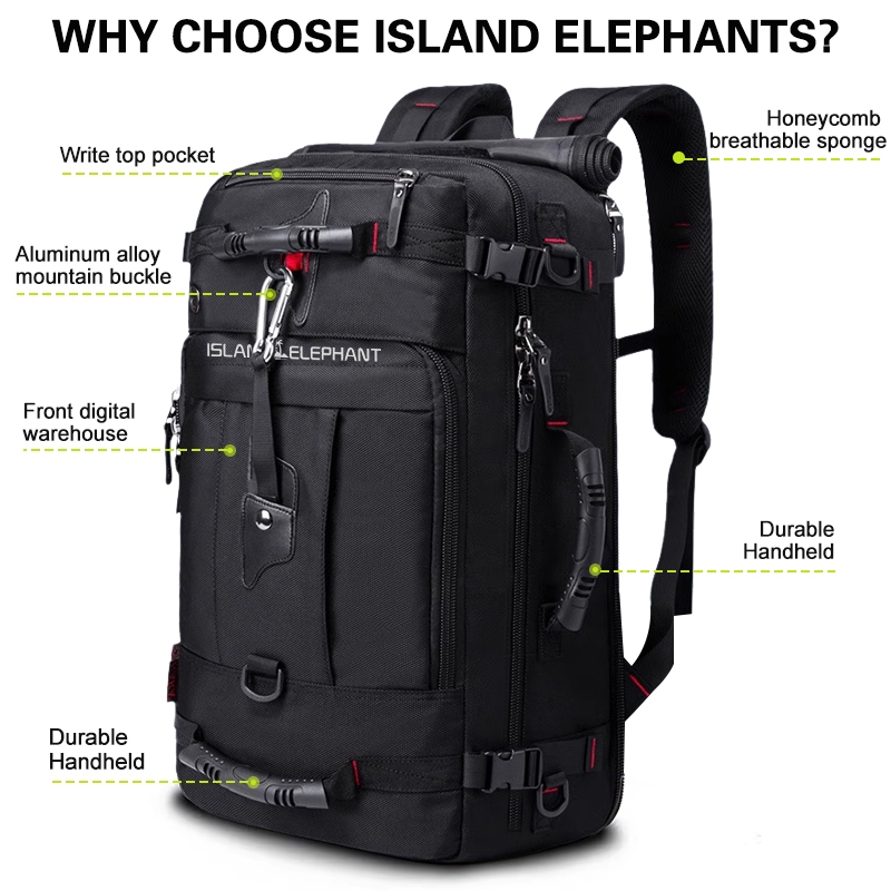 ISLAND ELEPHANT Backpacks Travel Bag for Men Backpack Travel Bagpack ...