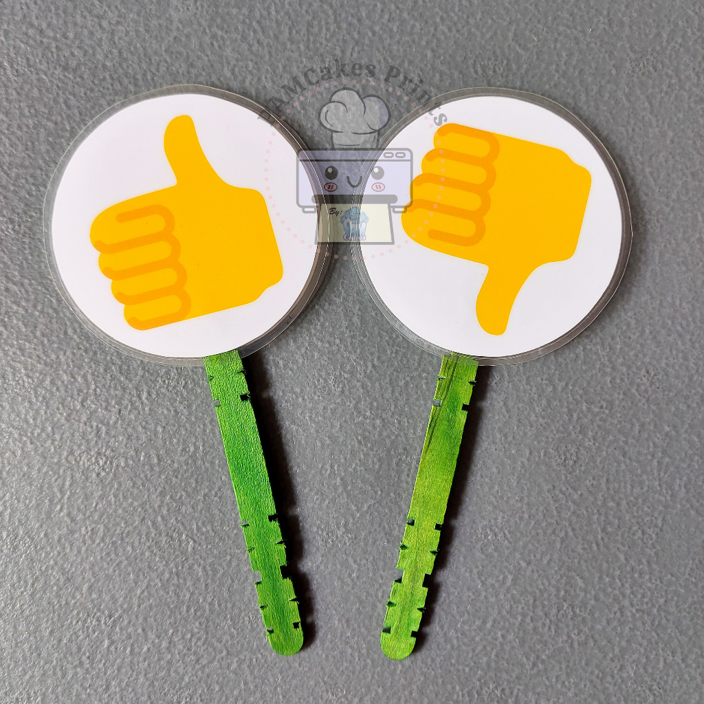 Personalized SHOWCARD For Grade-Schoolers - Thumbs Up or Down | Shopee ...