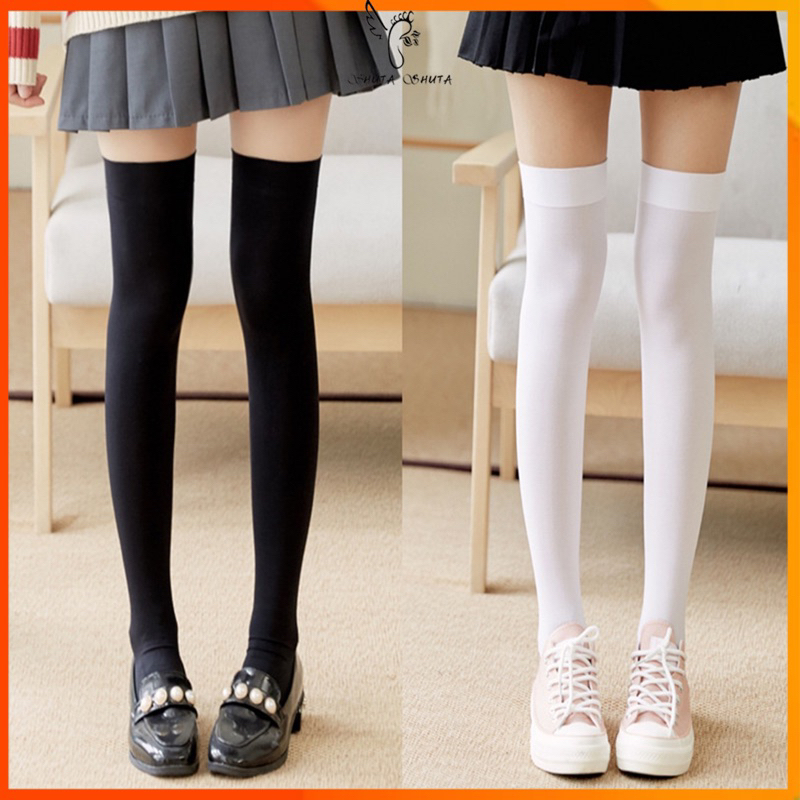 #high socks COD Knee High Socks Ladies Long Tube School Socks | Shopee ...