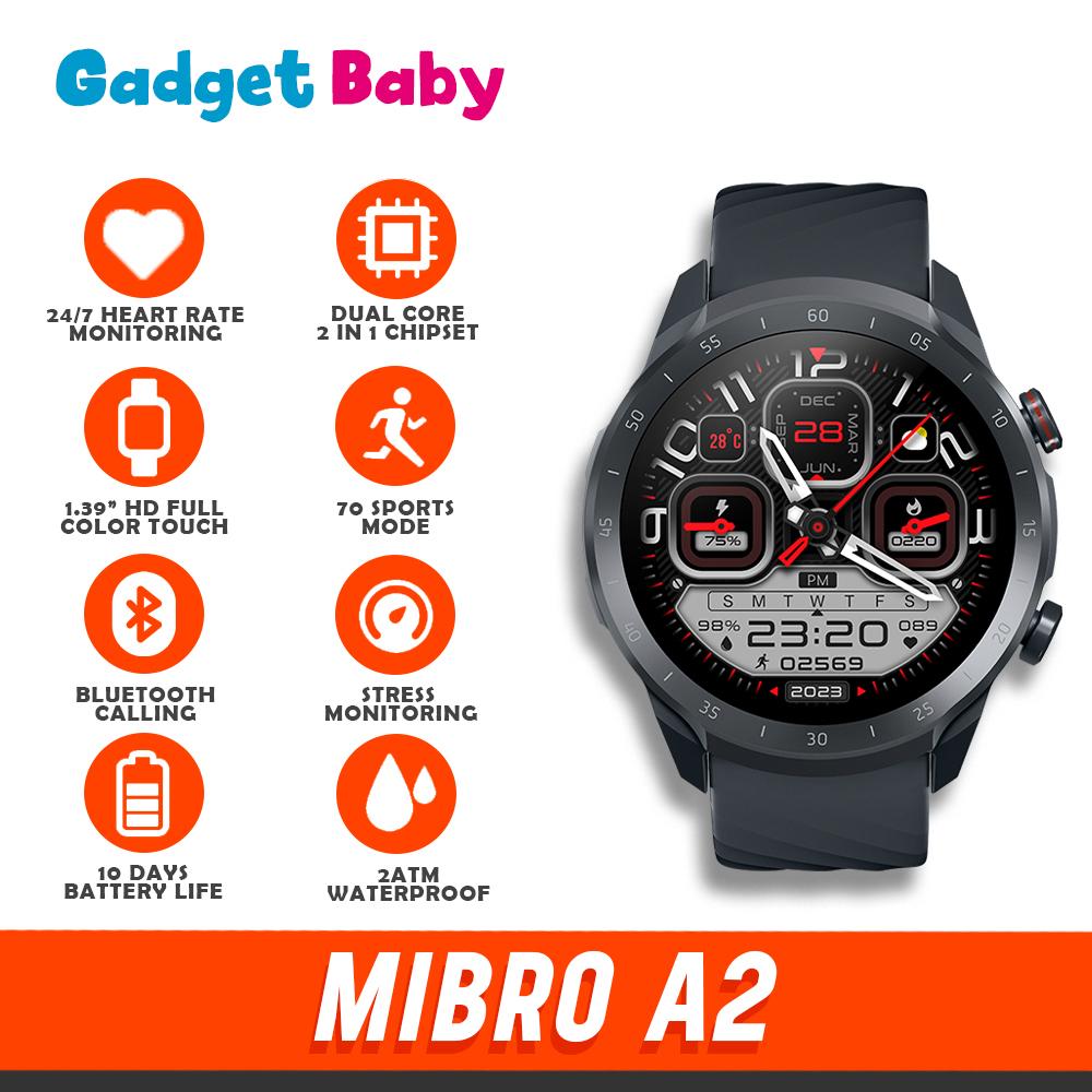 MiBro A2 | Smartwatch | 1.39" Full HD Color | Dual Core 2 in 1 chipset ...
