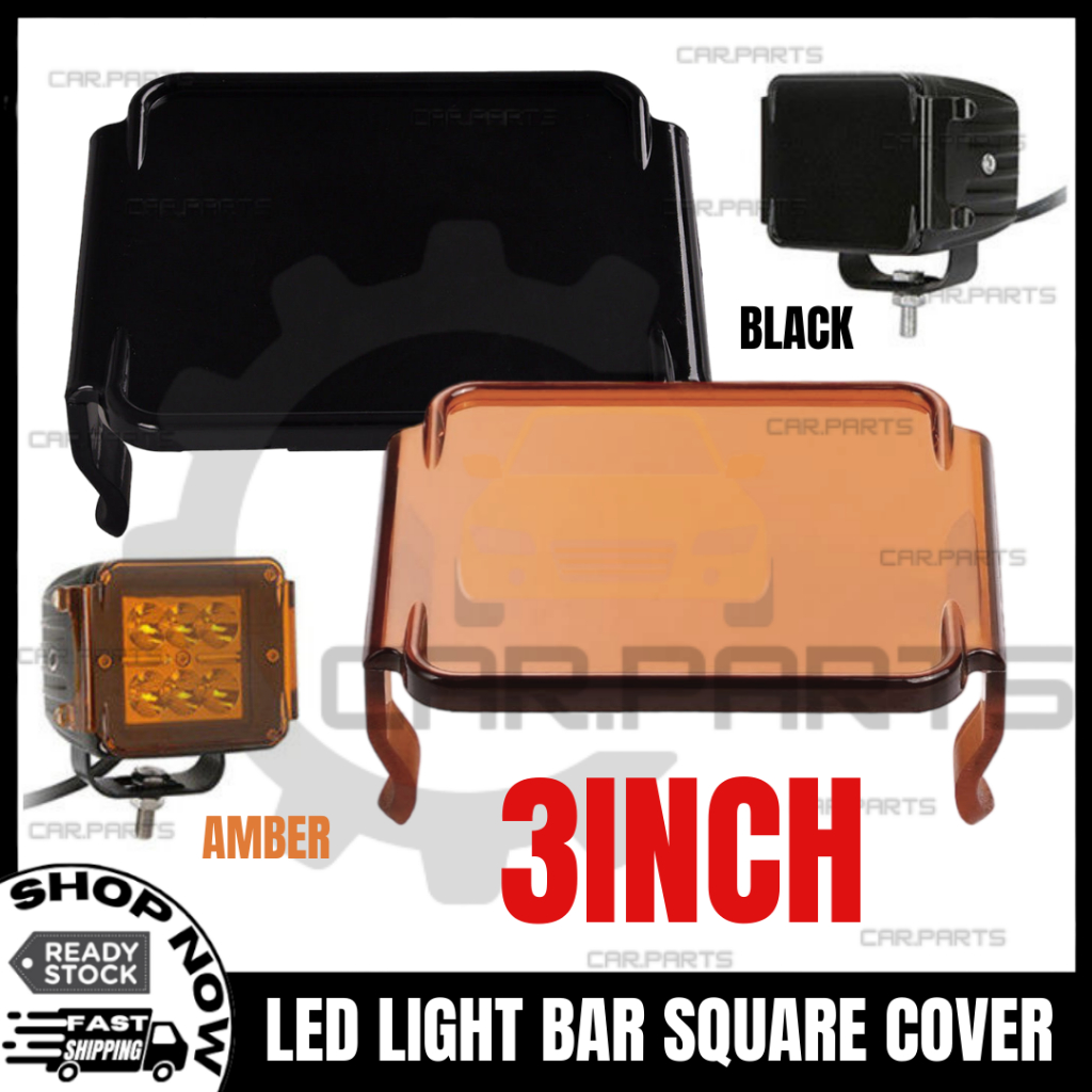 CP 1PC LED Cube Light Covers 3 Inch Square Off Road Lights Driving ...