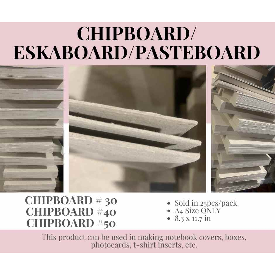 A4 A5 A6 Chipboard Eskaboard Pasteboard #30 #40 #50 Chipboard | Shopee ...