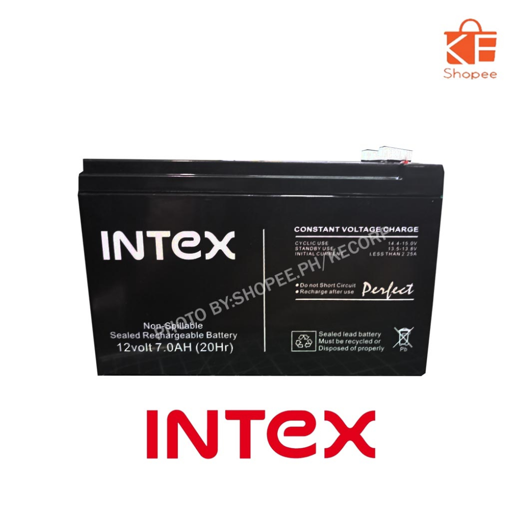 Intex UPS Battery 7.0Ah Lead Acid Battery Sealed for 650VA UPS S1 ...