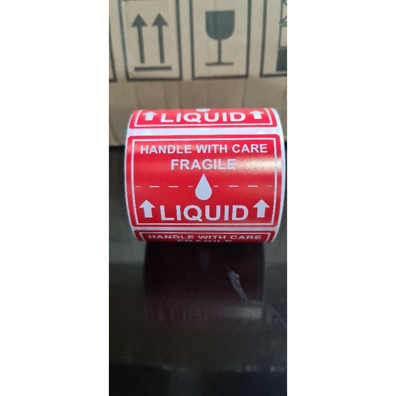 FRAGILE LABEL LIQUID HANDLE WITH CARE 500 per ROLL 3 by 2 inches ...