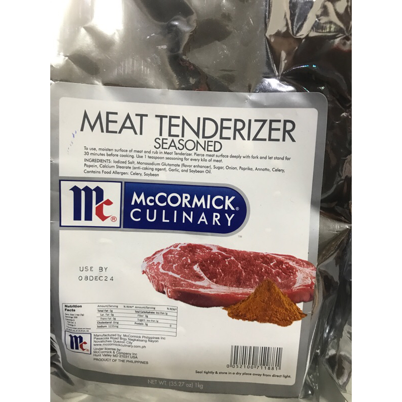 McCormick Meat Tenderizer Seasoned 1kg | Shopee Philippines