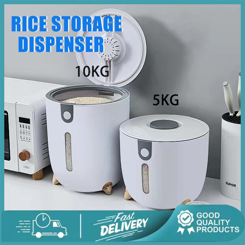 10kg/5kg Rice Food Storage Airtight Container Rice Insect-Proof ...
