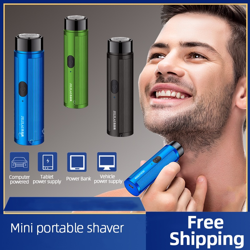 Portable Electric Shaver For Men Rechargeable Trimmer Travel Mini Razor ...