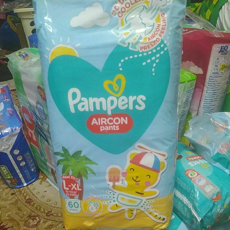 Pampers Aircon Pants Large 120 pcs (NO pororo design) | Shopee Philippines