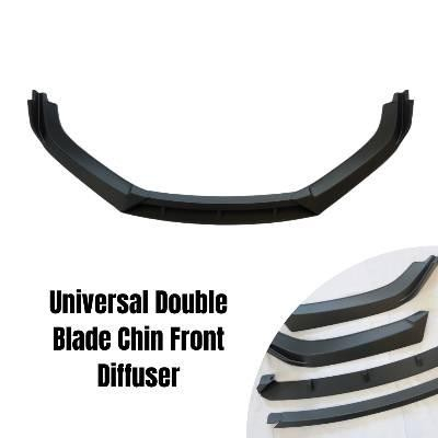Universal Double Front Bumper Chin Matte Black Vios, Accent , Honda ...