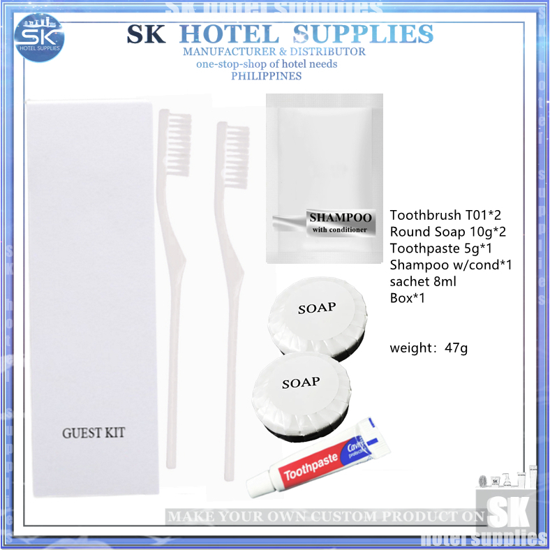 100sets Hotel Kit Guest Kit 4in1 for 2 person toothbrush toothpaste ...