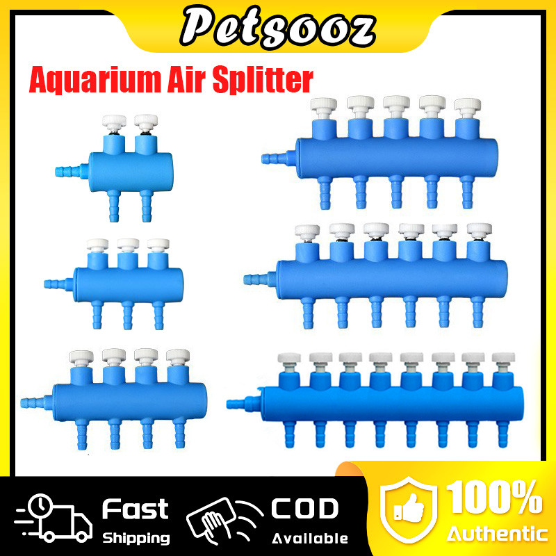 2-8 Way Air Splitter Valve Air Pump Hose Splitter for Regulating Fish ...