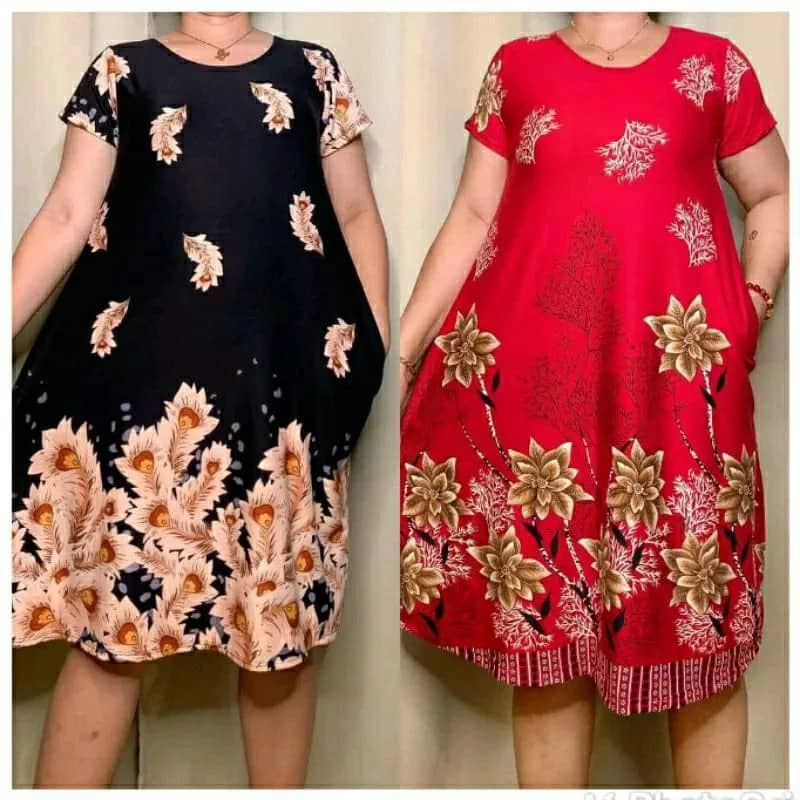 SMALL-XL MANGGAS MINI dress DASTER WITH 2 POCKET FIT UP TO XL | Shopee ...