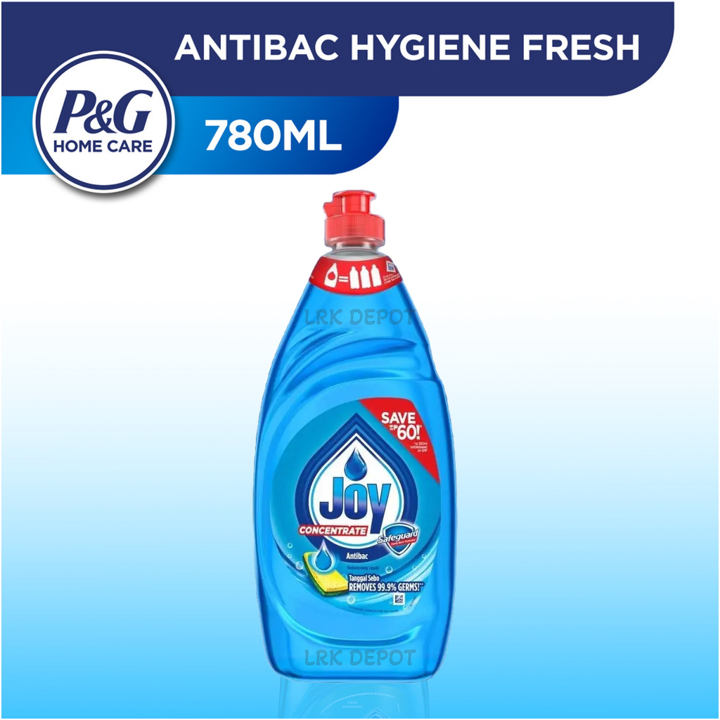 JOY Antibac Hygiene Fresh Dishwashing Liquid Safeguard 780 mL (Refill ...