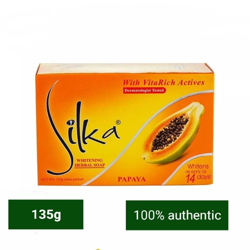 Authentic Silka Papaya Soap 135g | Shopee Philippines