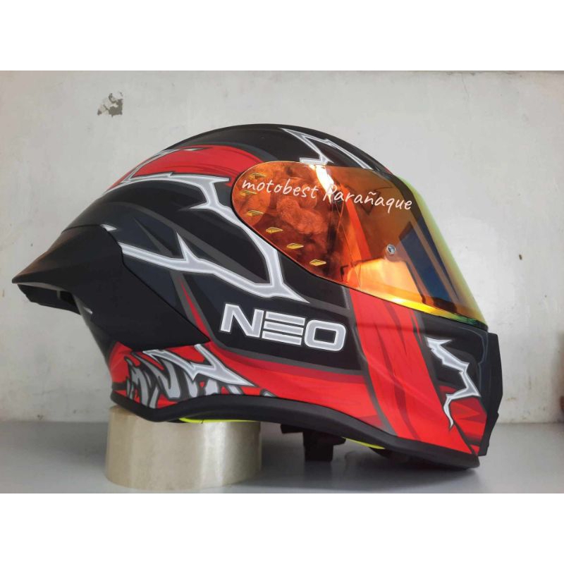 SPYDER NEO Ronin Fullface Helmet with Free Extra Clear Visor | Shopee ...