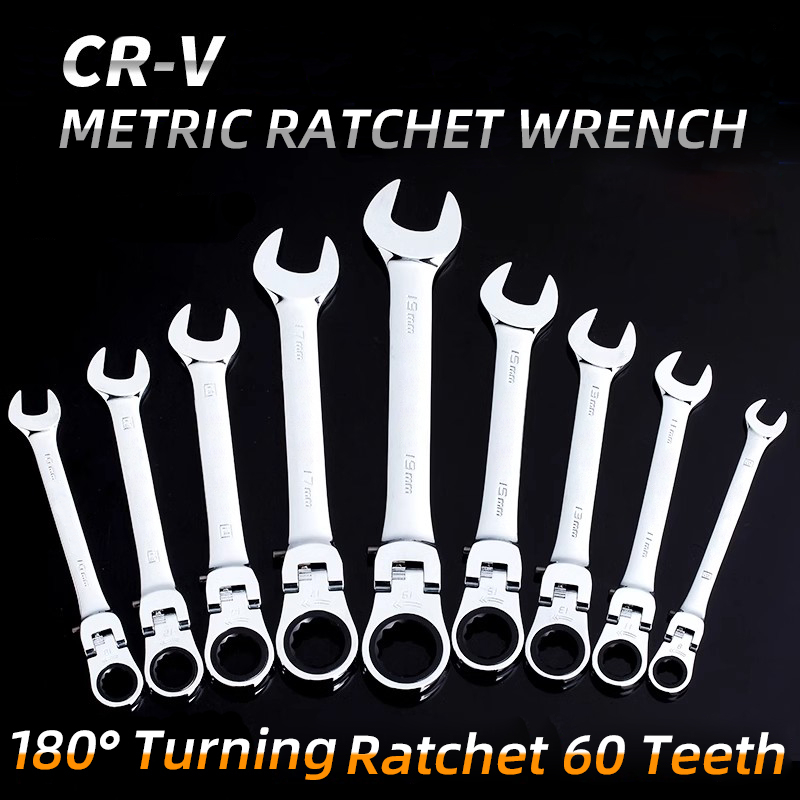 Original Flexible Ratchet Metric Spanner Open Ratchet Wrench Type by 1 ...