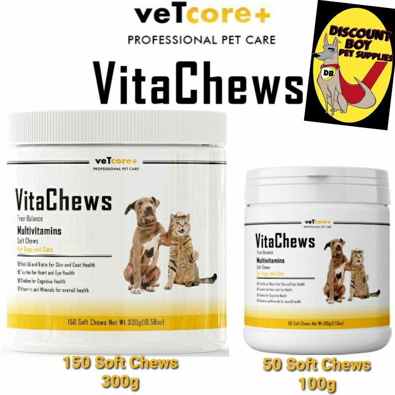 veTcore+ VitaChews Soft Chew Multivitamins for Dogs and Cats | Shopee ...