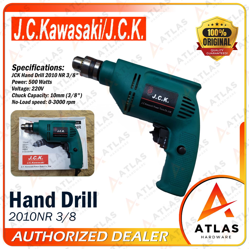 Kawasaki Hand Drill 2010 NR 3/8" | Shopee Philippines