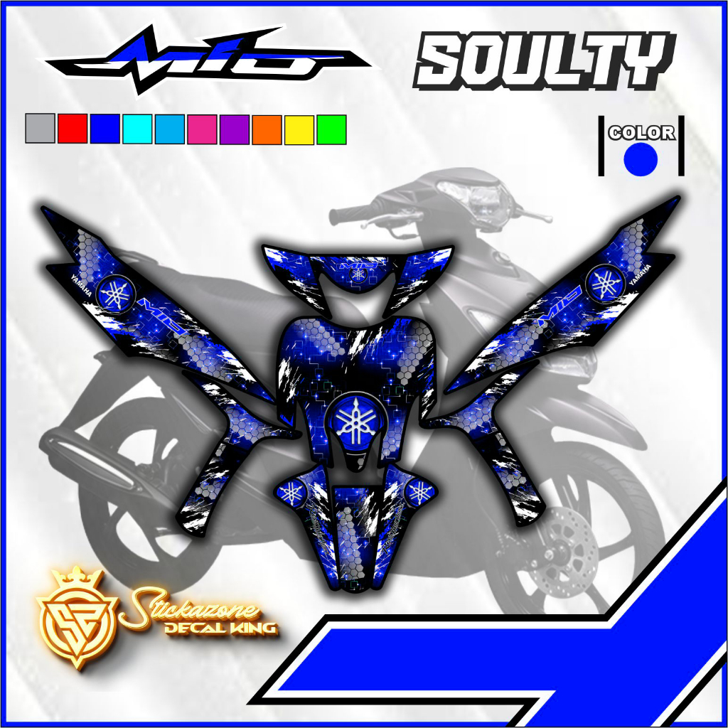 YAMAHA MIO SOULTY FULL STICKER DECAL PRINTED LAMINATED STICKAZONE ...