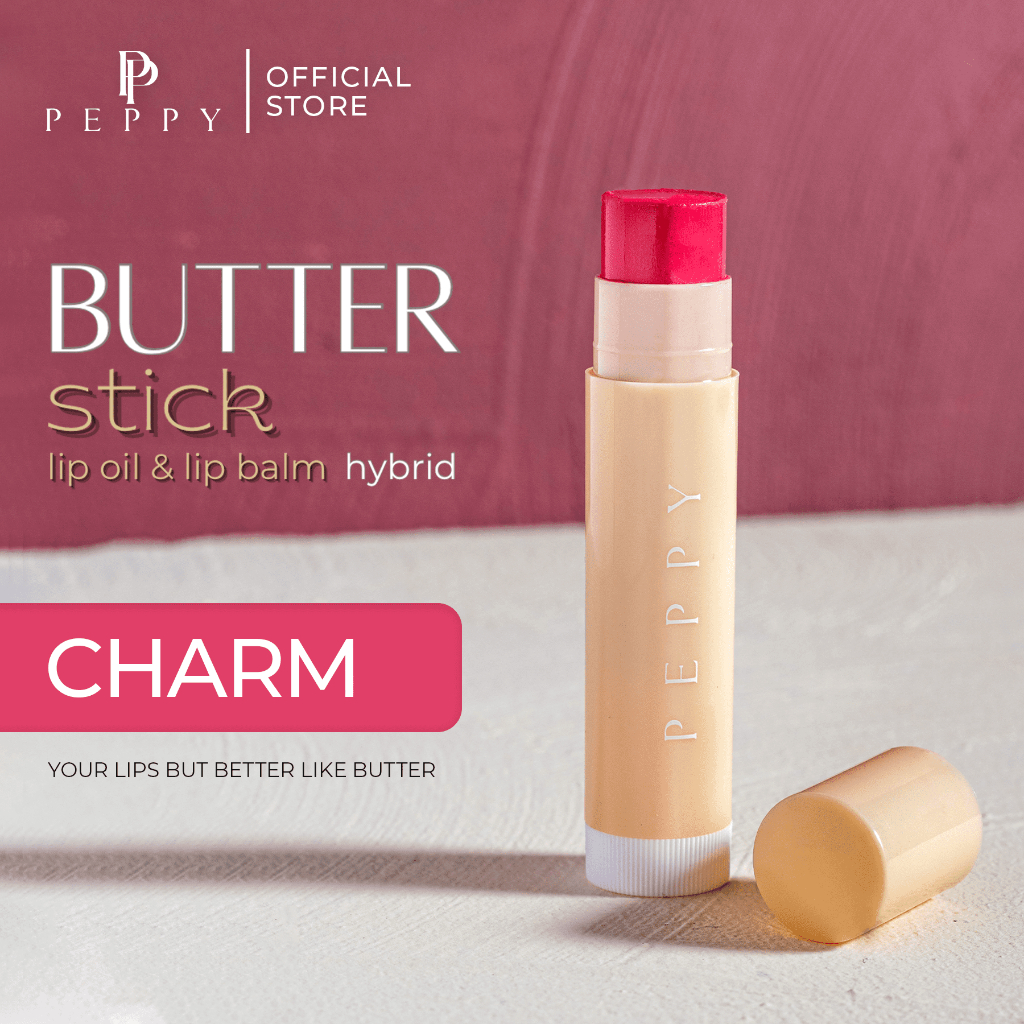 PEPPY Butter Stick Lip Oil & Lip Balm Hybrid in Charm | Shopee Philippines