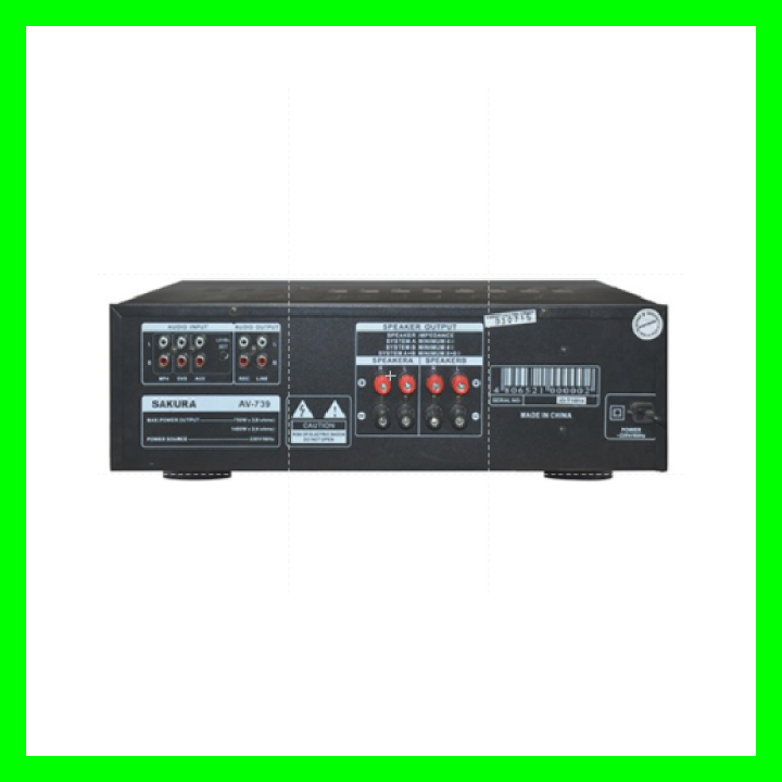 SAKURA AV-739UB AMPLIFIER, USB-SD 750W x 2 | Shopee Philippines