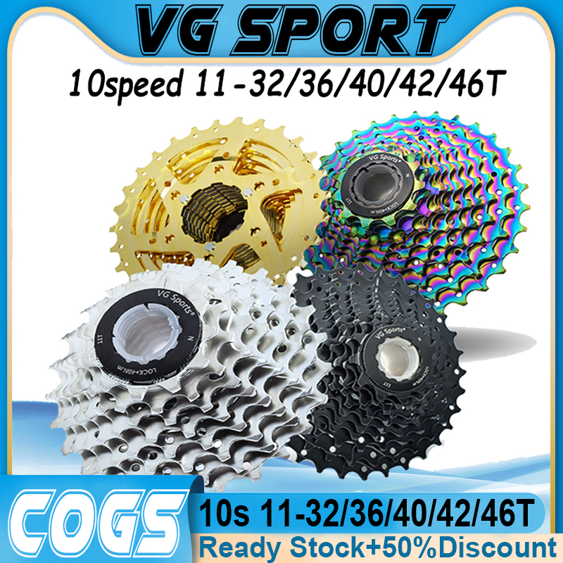 24H Ship VG Sport 10 Speed 11-32/36/40/42/46T Cassette Sprocket / Cogs ...