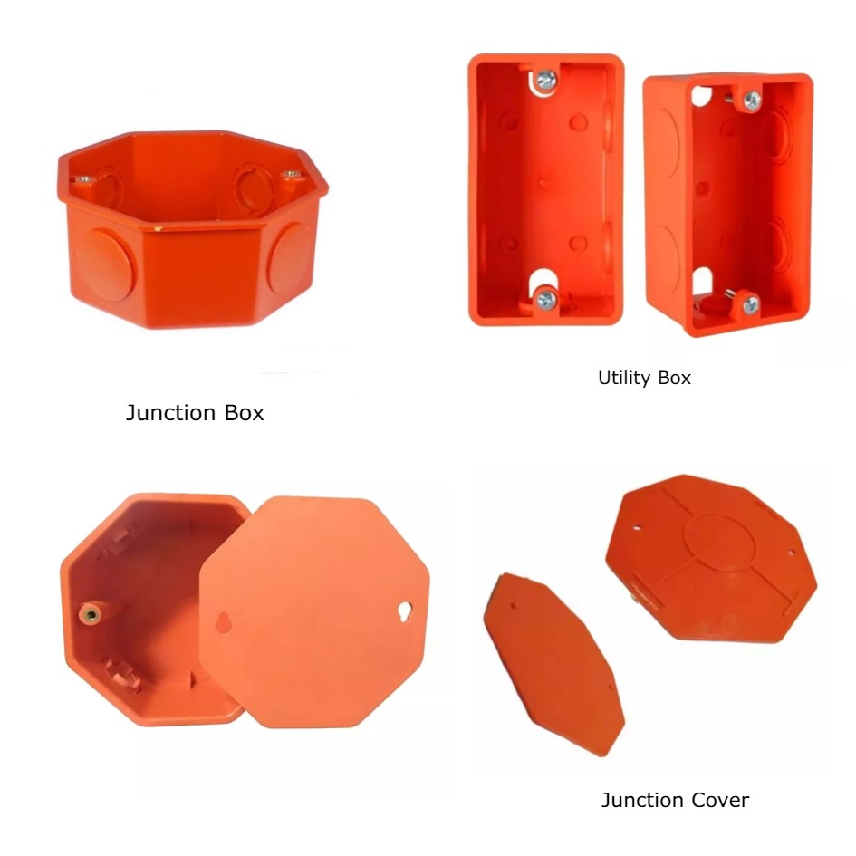 Per Mother Box Junction Box / Utility Box / Cover Pvc Orange | Shopee ...