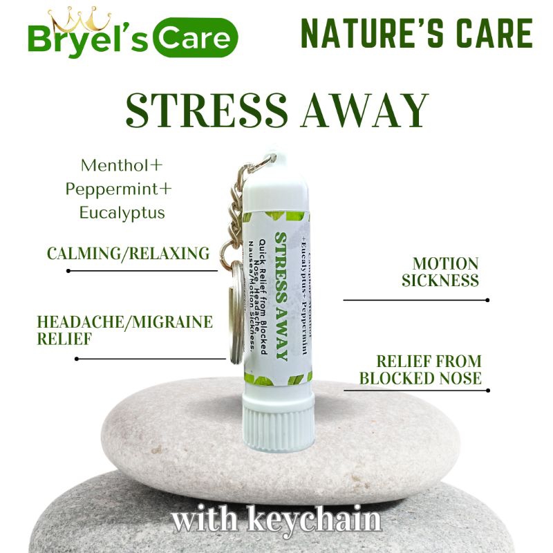 Bryel's Care ™️ STRESS AWAY MENTHOLATED INHALER HEALING BLEND (ROLLER ...